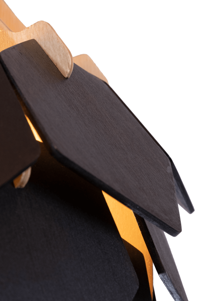 Unahi 1.0 – lamp in bicolor wood - Ulap design