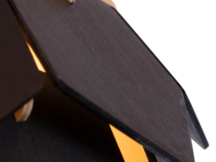 Unahi 1.0 – lamp in bicolor wood - Ulap design