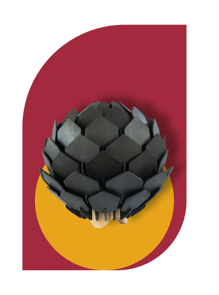 Unahi 2.2 – lamp in ebony wood - Ulap design